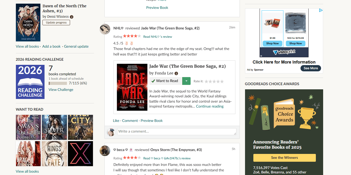 Difference Between Goodreads and Storygraph - Booktrovert Reader
